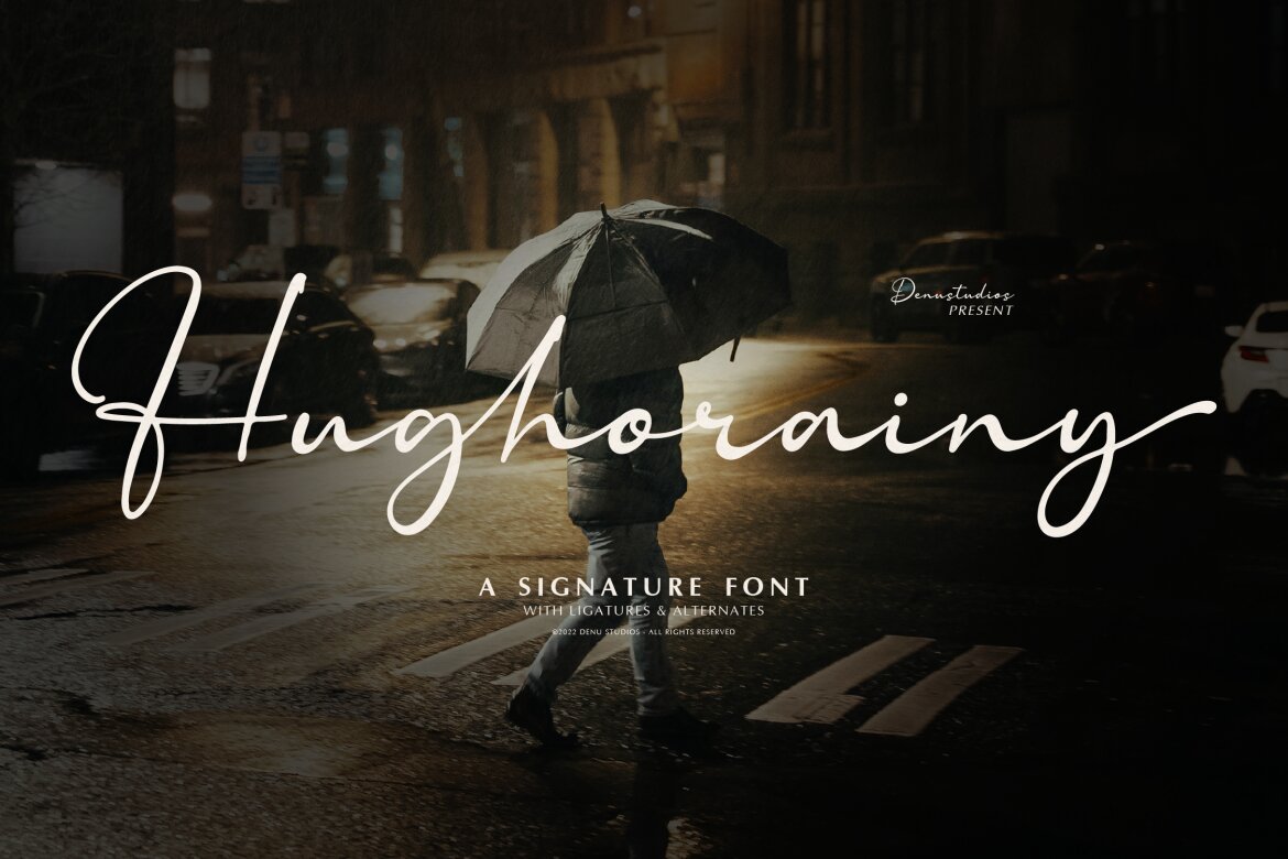 Hughorainy | Signature Font | Deeezy