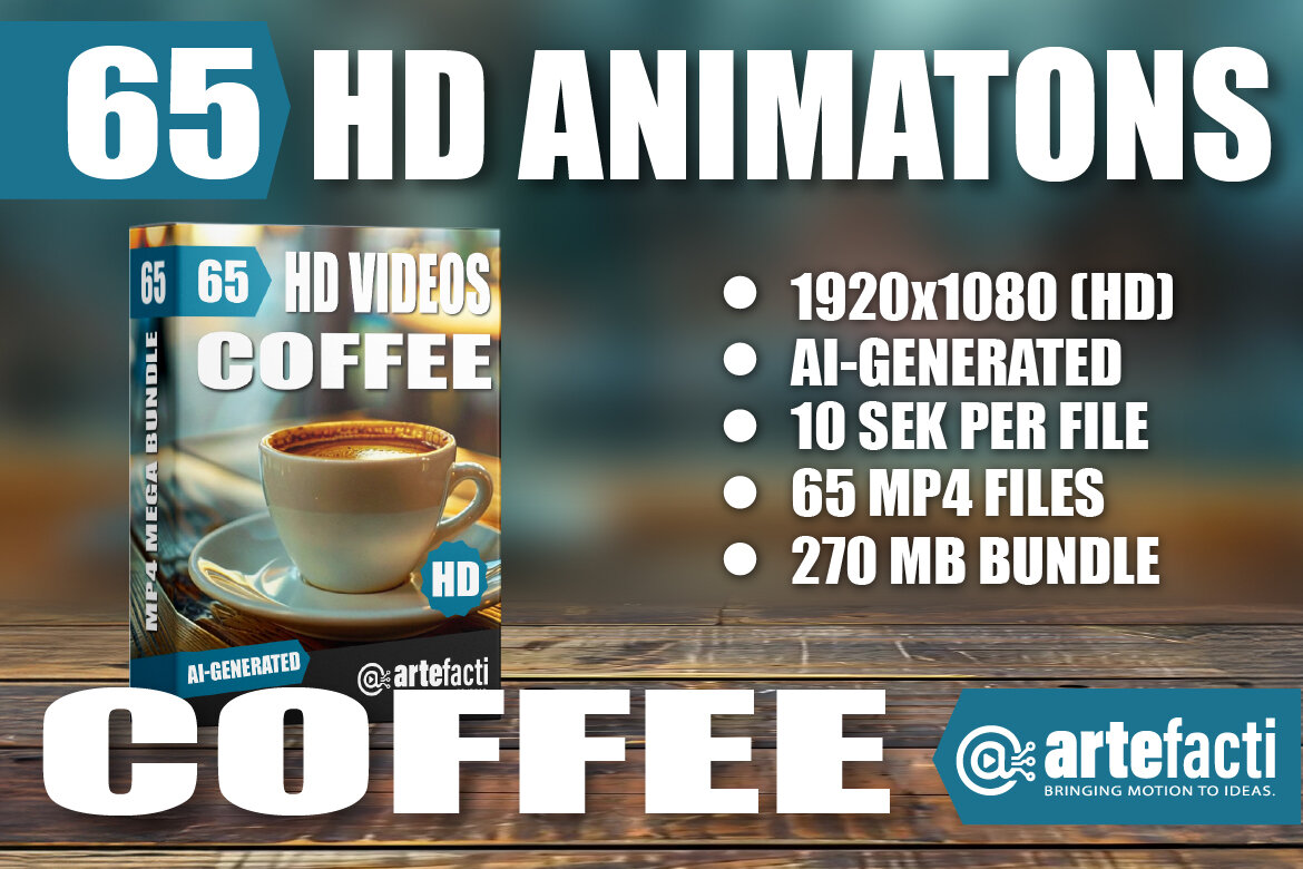65 Coffee Animations - Cozy Café Visuals | Deeezy