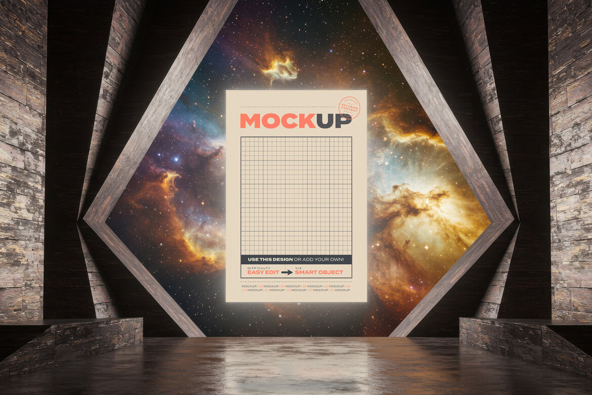 Futuristic Space Craft - 2 Free Mockups | Deeezy