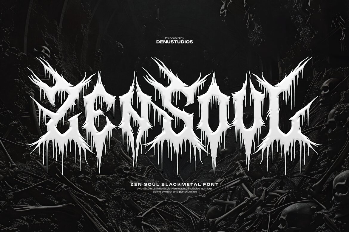Zen Soul | Black Metal Font | Deeezy