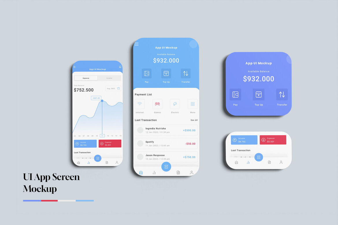 UI App Screen Mockup | Deeezy