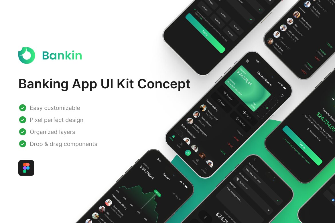 Bankin - Banking App UI Kit | Deeezy