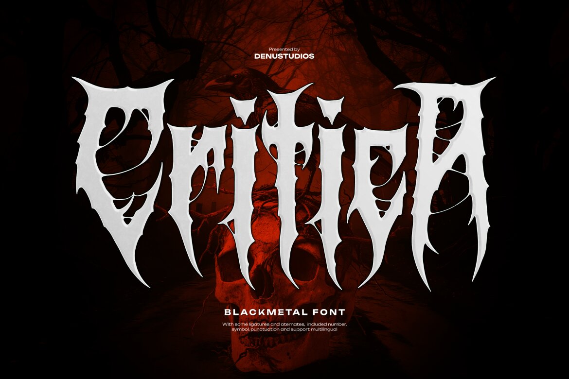 Critica | Black Metal Font | Deeezy