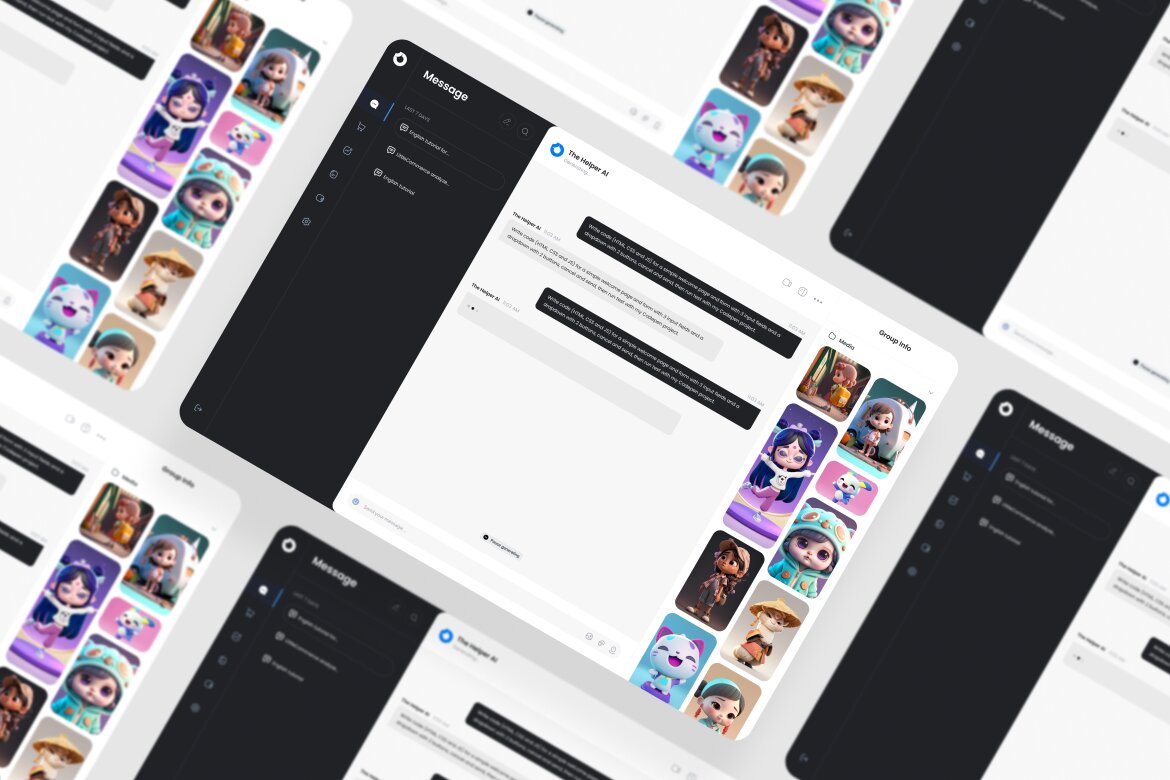AI Chatbot Generative Dashboard UI Kit | Deeezy