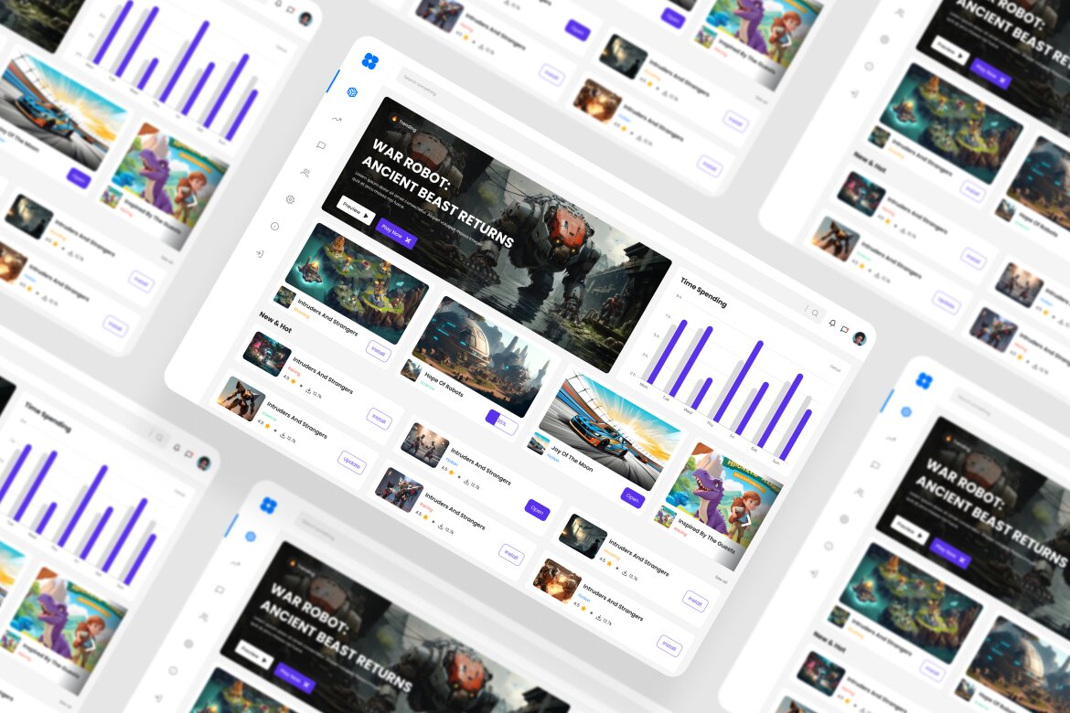 Games Dashboard UI Kit | Deeezy
