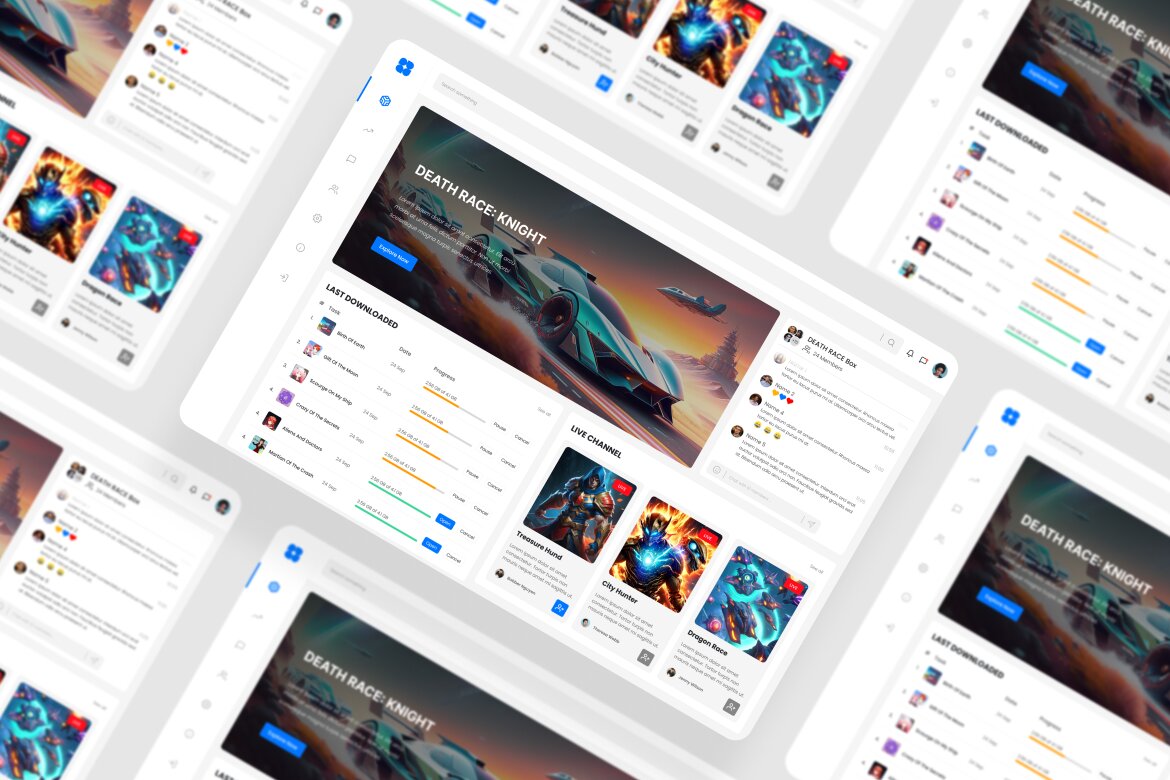 Games Dashboard UI Kit | Deeezy