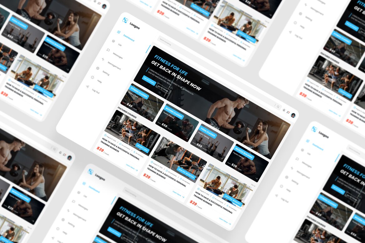 Fitness Dashboard UI Kit | Deeezy