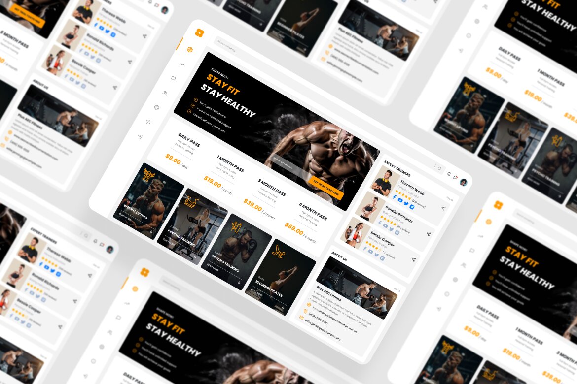 Fitness Dashboard UI Kit | Deeezy