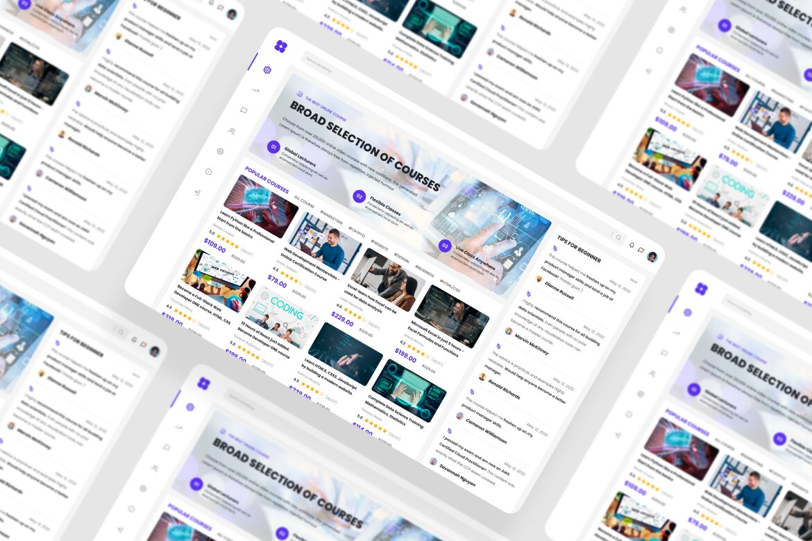 Course Dashboard UI Kit | Deeezy