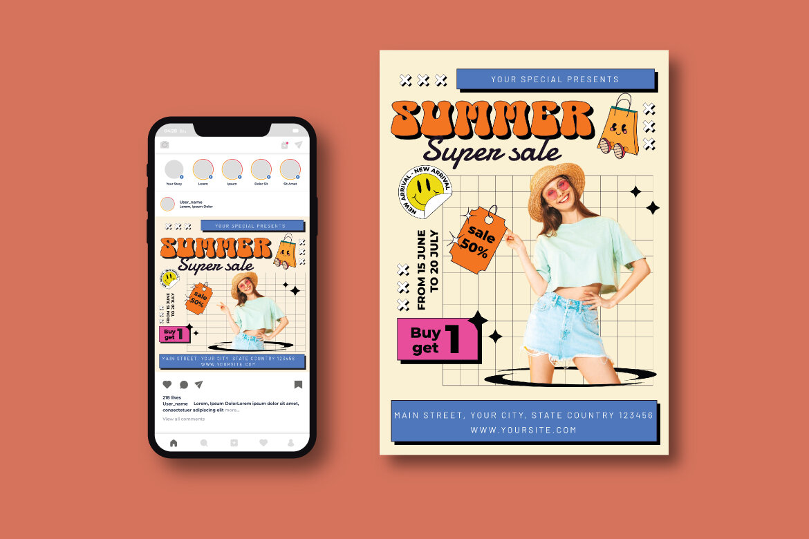 Summer Super Sale Flyer | Deeezy