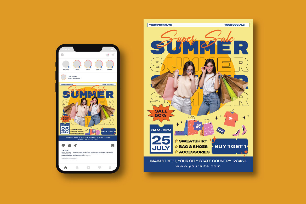 Summer Super Sale Flyer | Deeezy