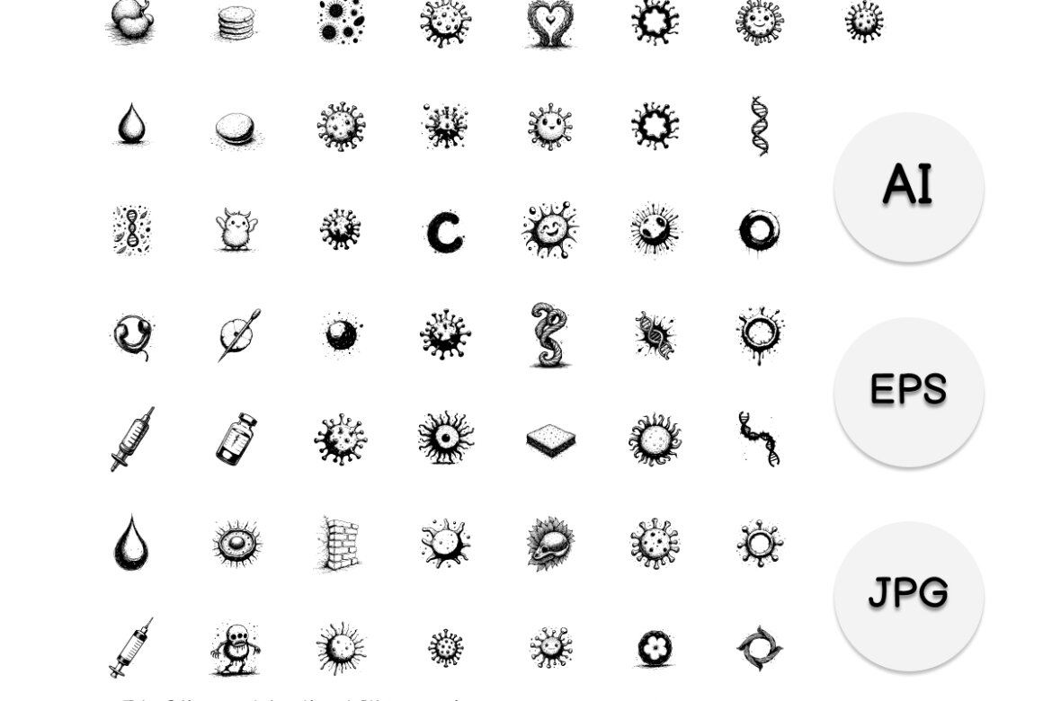 50 Clipart Medical illustration black | Deeezy