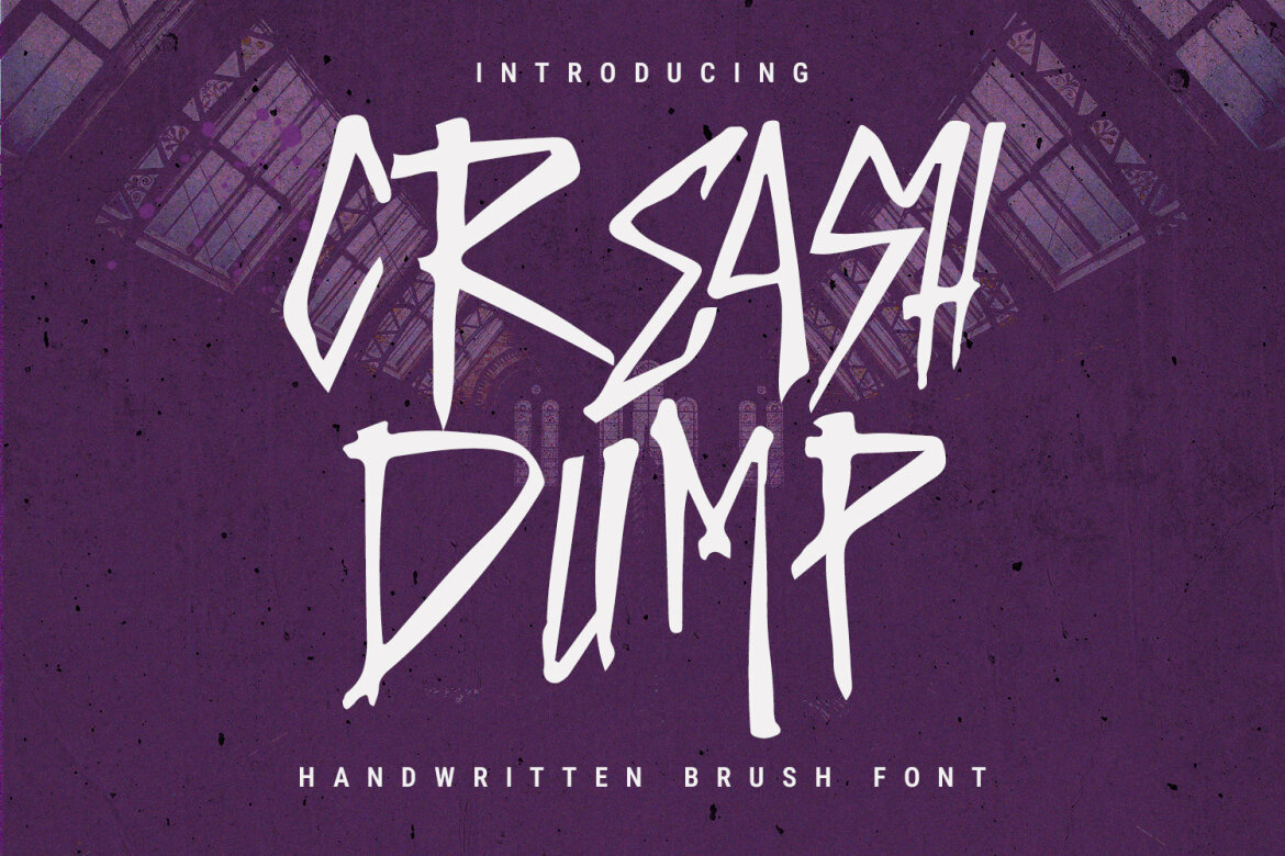 Creash Dump Handwritten Brush Font | Deeezy