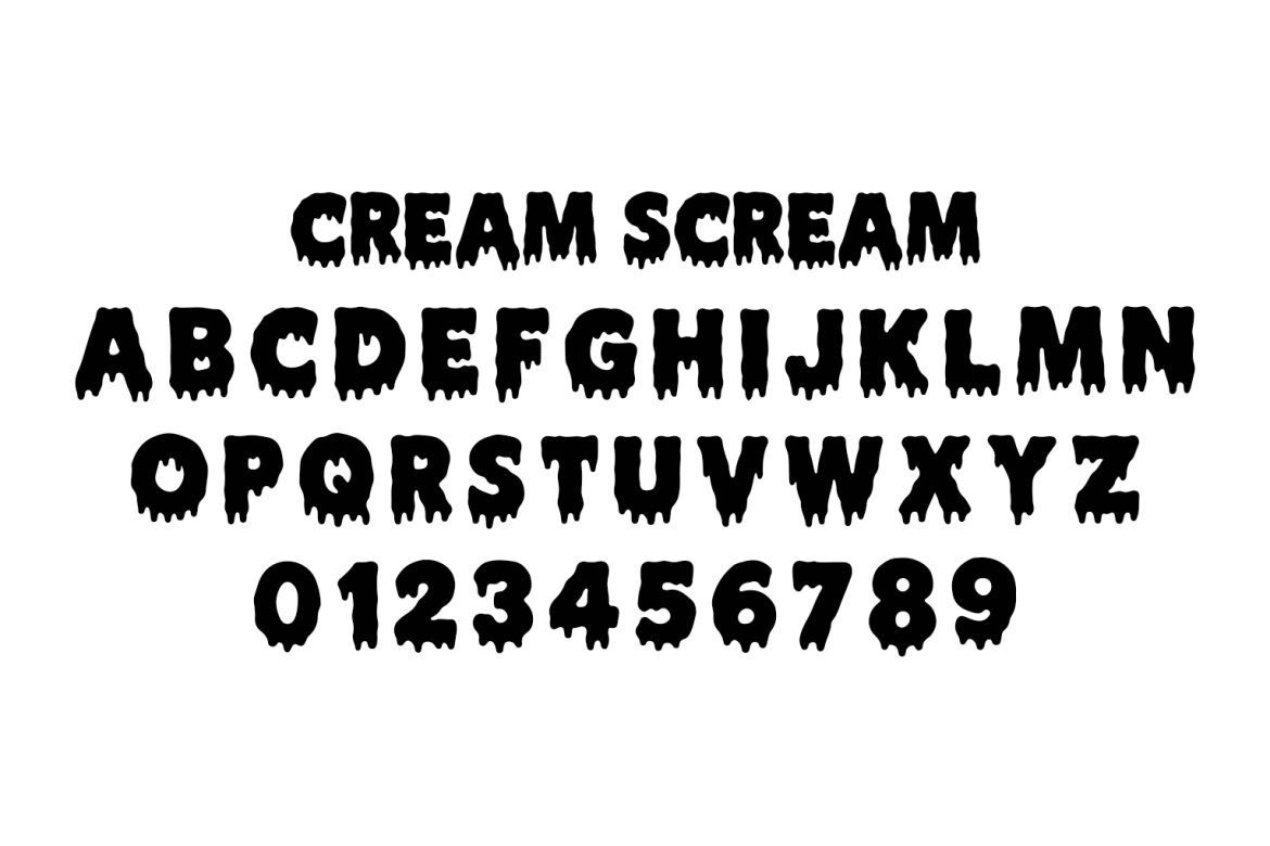 Cream Scream Font | Deeezy