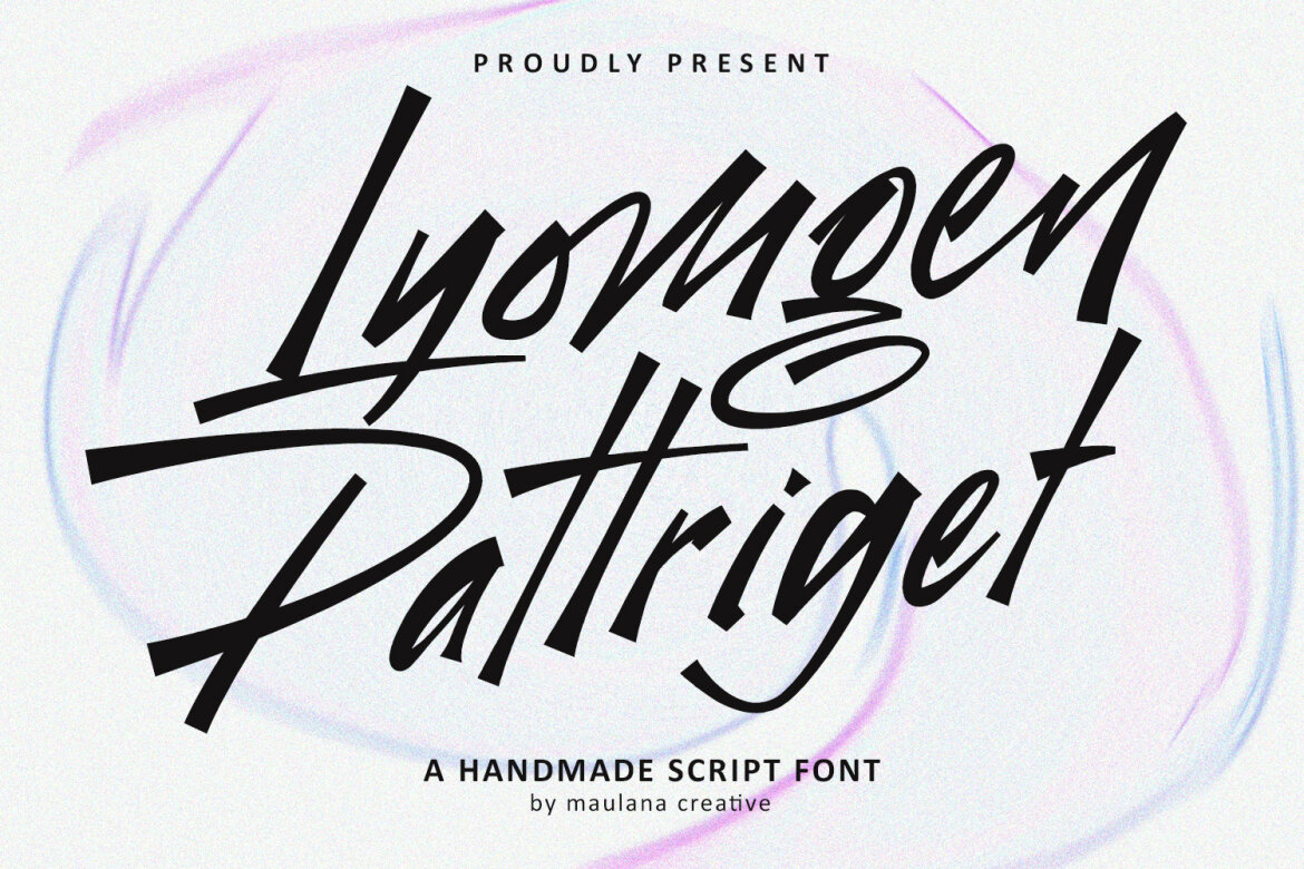 Lyomgen Pattriget Handmade Script Font | Deeezy