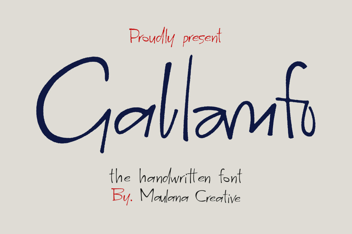 Gallamfo Handwritten FREE Font | Deeezy