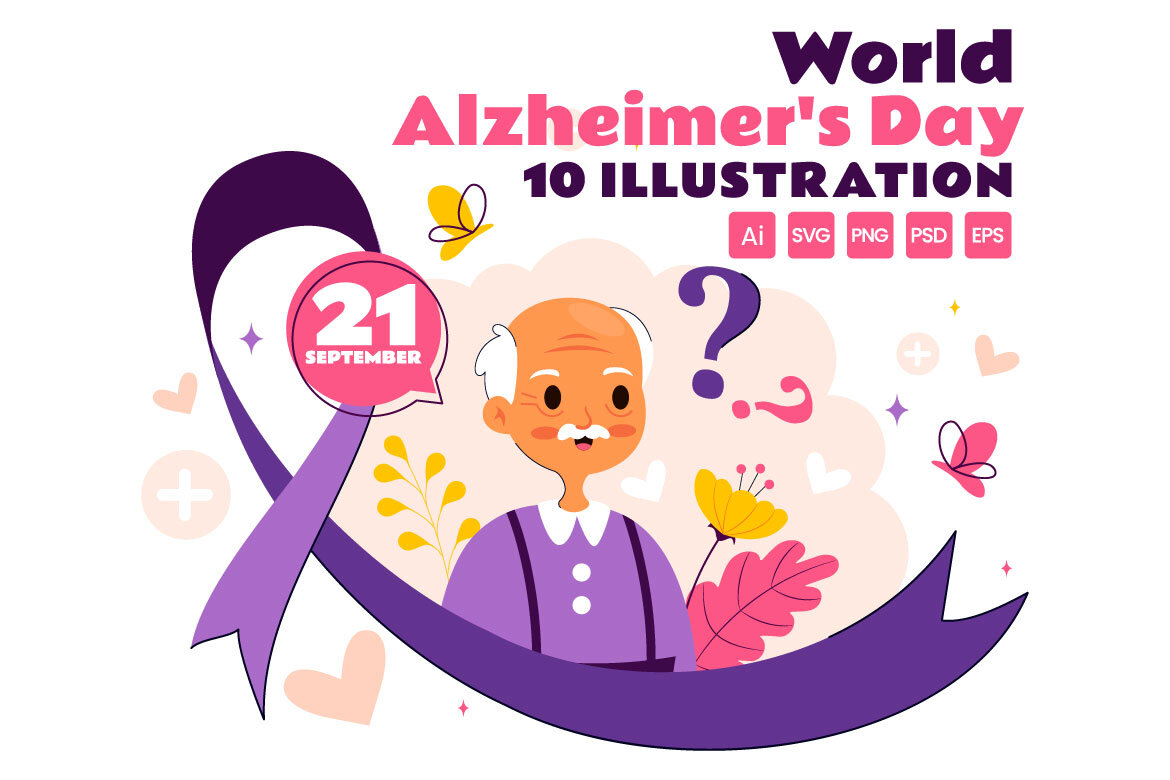 10 World Alzheimer's Day Illustration | Deeezy