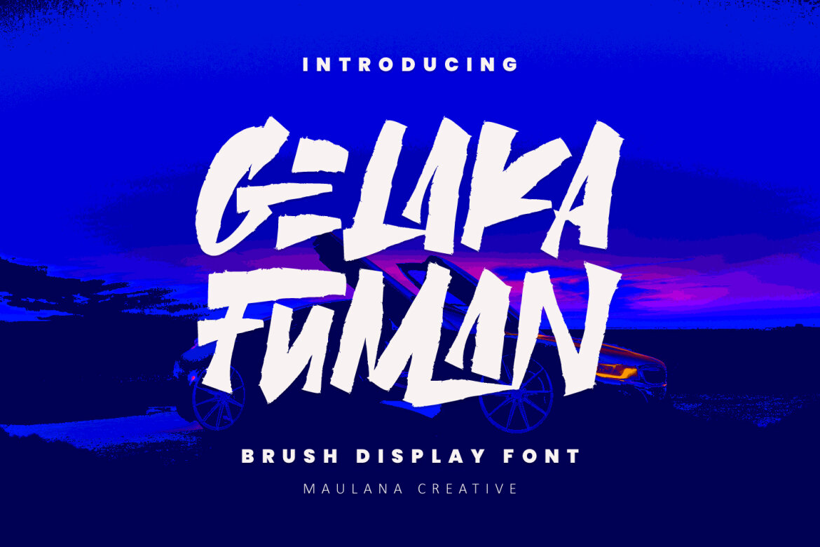 Gelaka Fuman Sport Brush Display Font | Deeezy