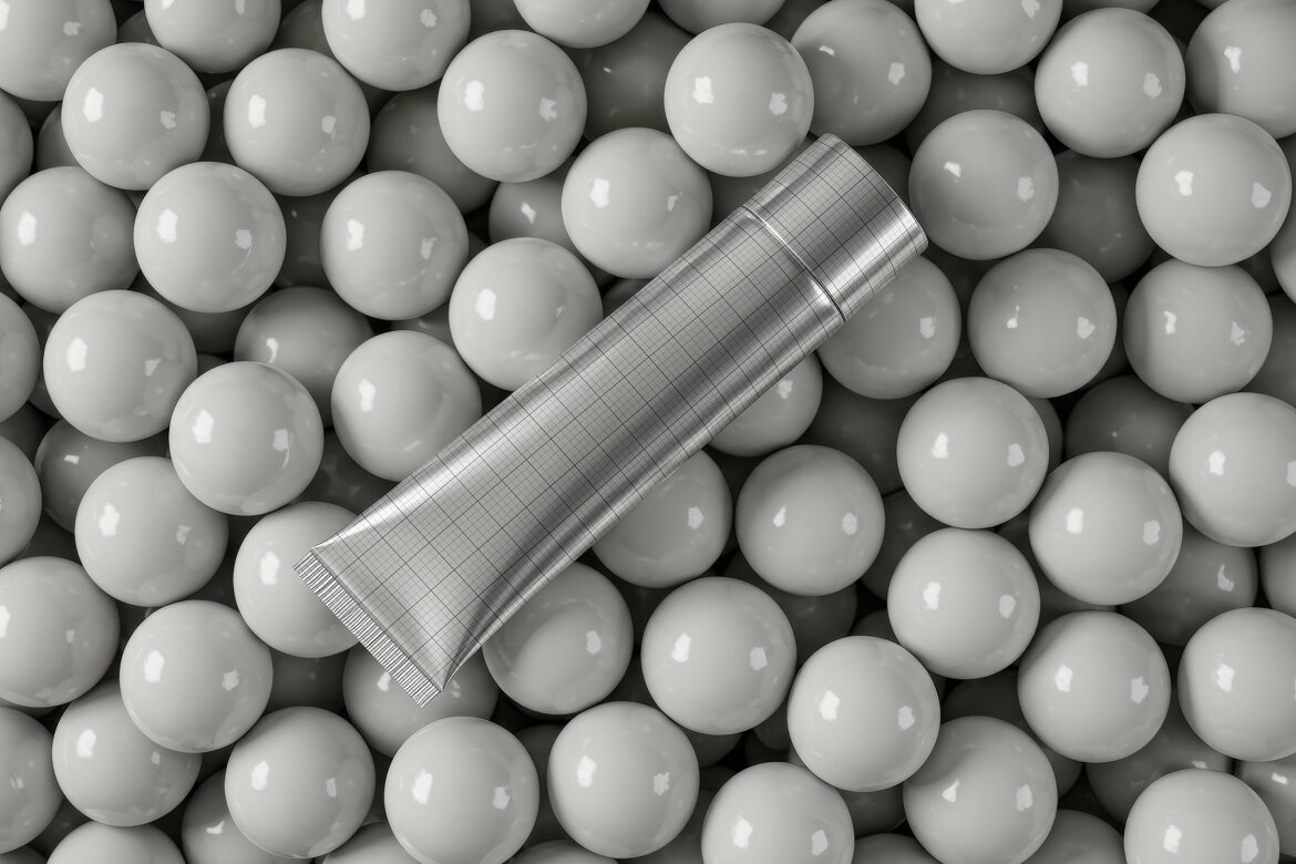 Tube Packaging Balls Background | Deeezy
