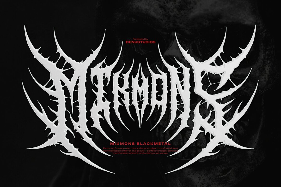Mikmons | Black Metal Font | Deeezy