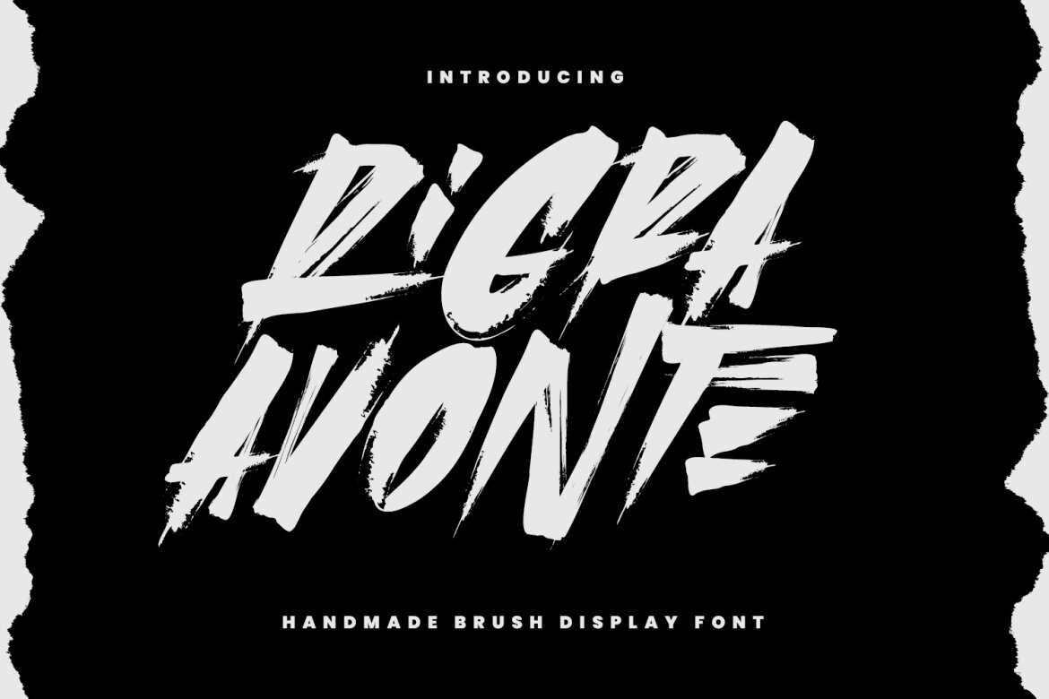 Rigra Avonte Brush Display Font | Deeezy