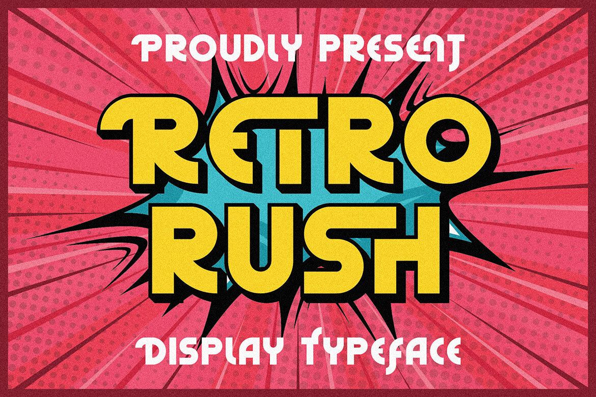 Retro Rush - Bold Display Font | Deeezy
