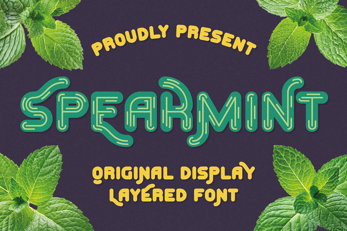 Spearmint - Original Display Font | Deeezy