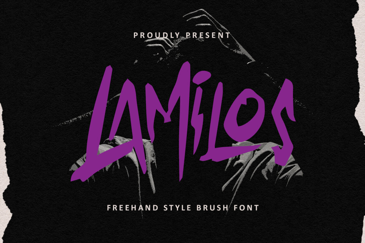 Lamilos Authentic Freehand Style Brush Font | Deeezy