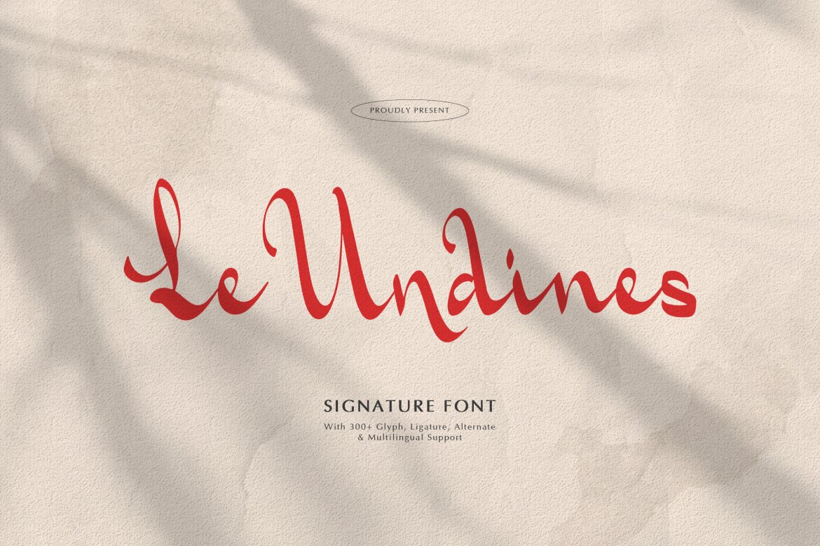 Le Undines | Signature Font | Deeezy