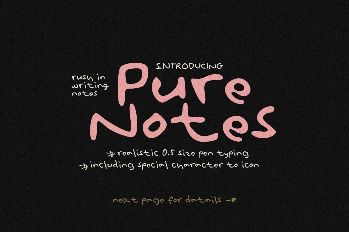 Purenotes Realistic Font | Deeezy