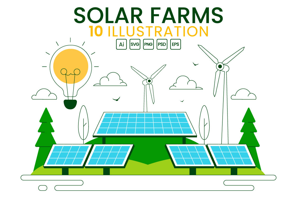 10 Solar Farms Illustration | Deeezy