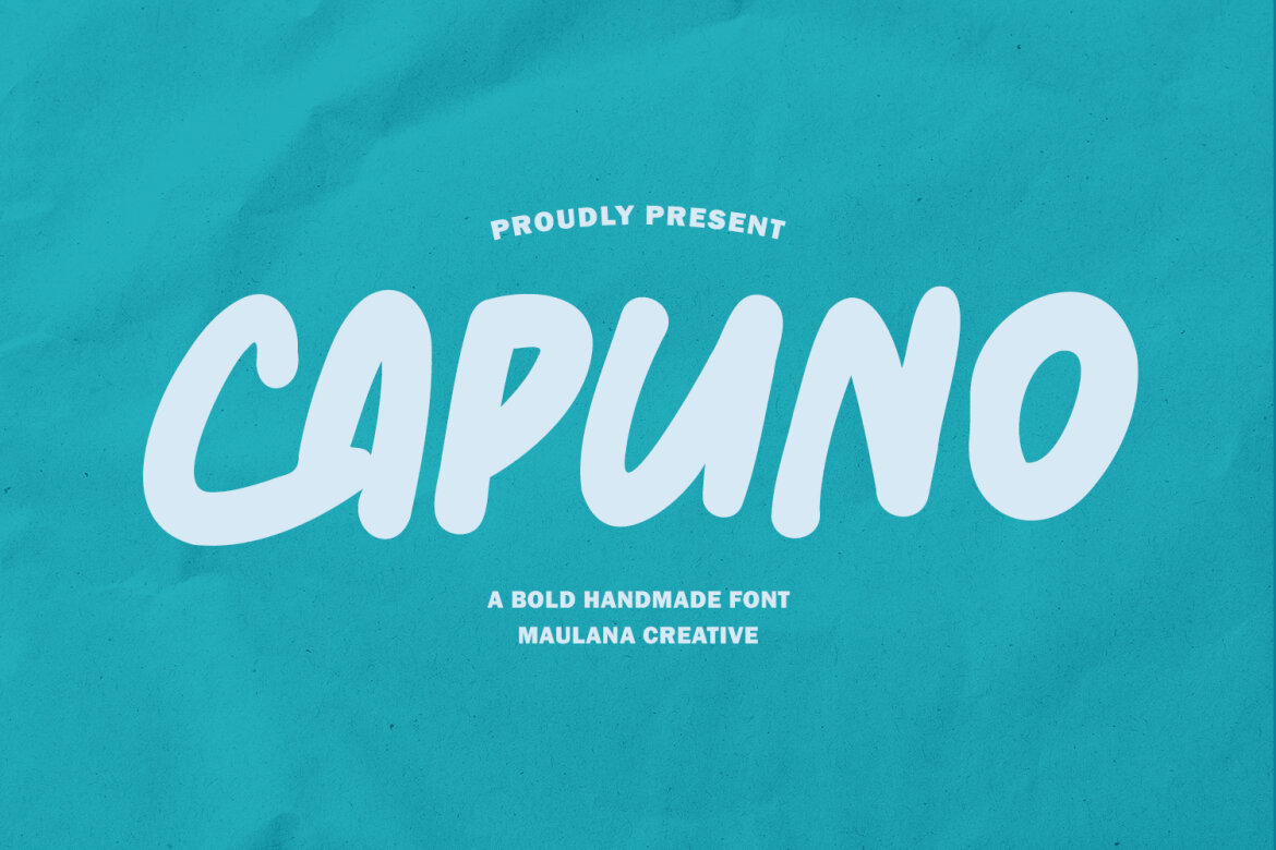 Capuno Bold Handmade Font | Deeezy