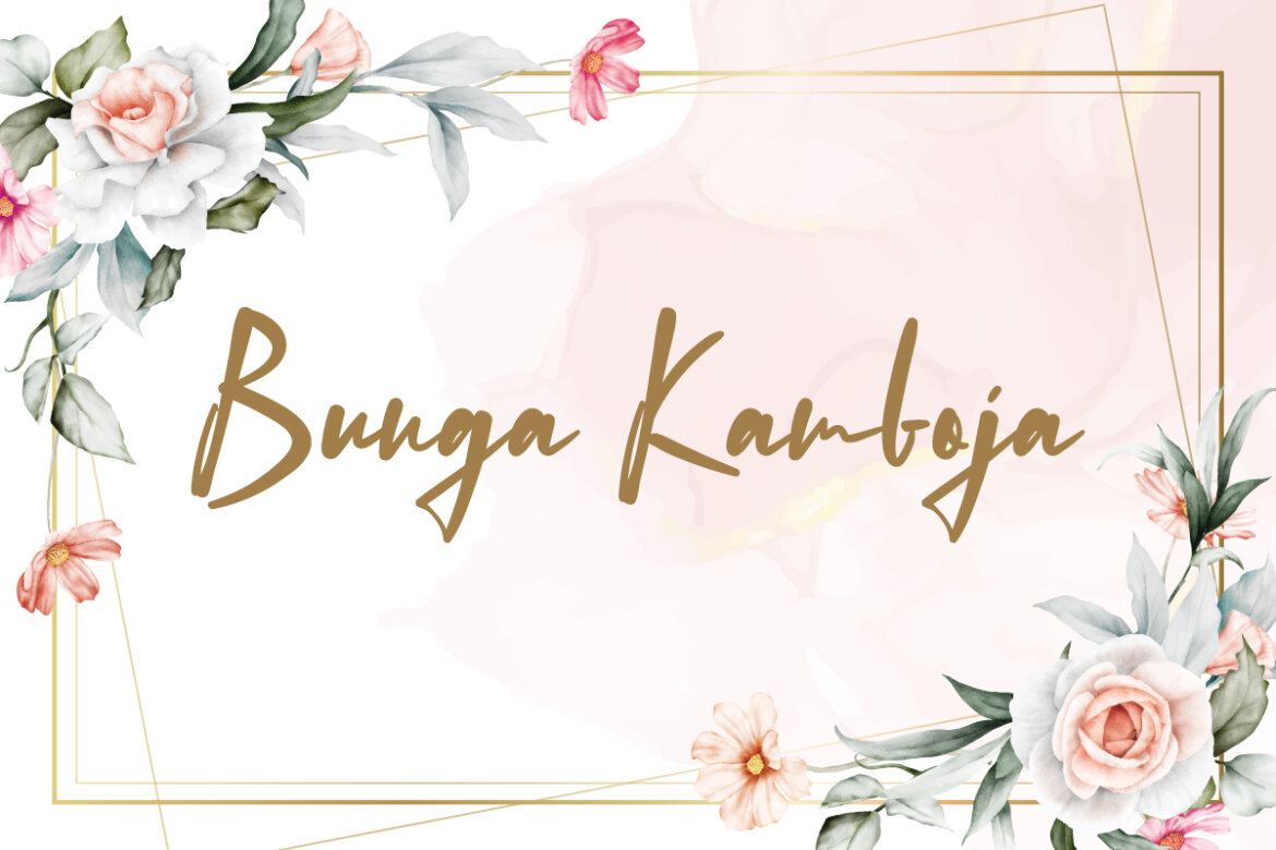 Bunga Kamboja Font | Deeezy