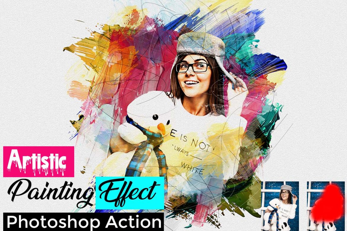 Artistic Painting Effect FREE Photoshop Action | Deeezy