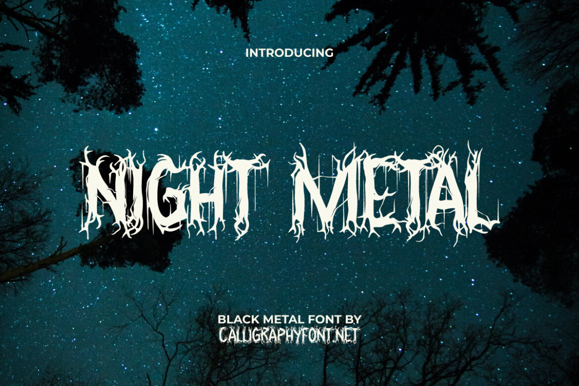 Night Metal FREE Font | Deeezy