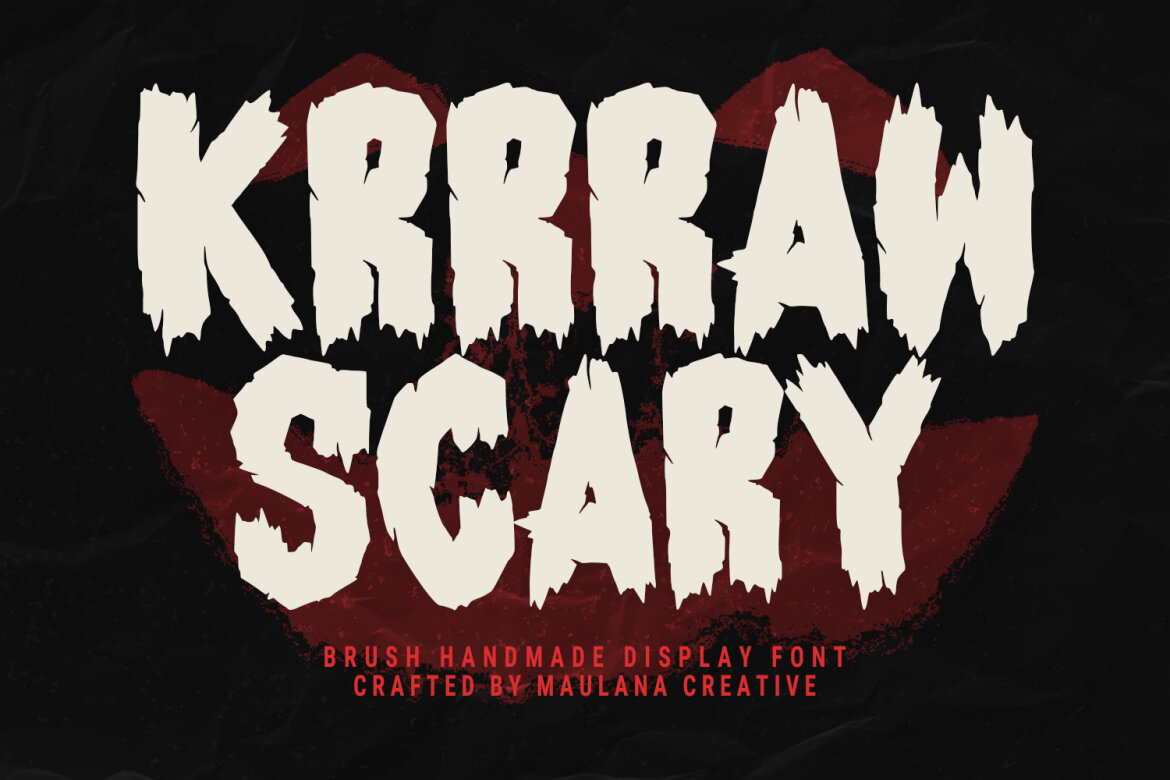 Krrraw Brush Handmade Display Font | Deeezy
