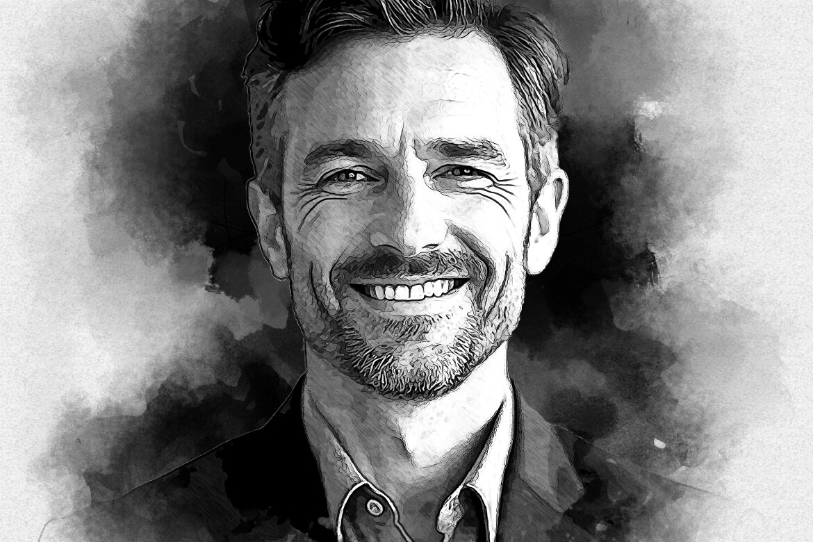 Monochrome Sketch Art Photo Effect PSD Editable Template | Deeezy