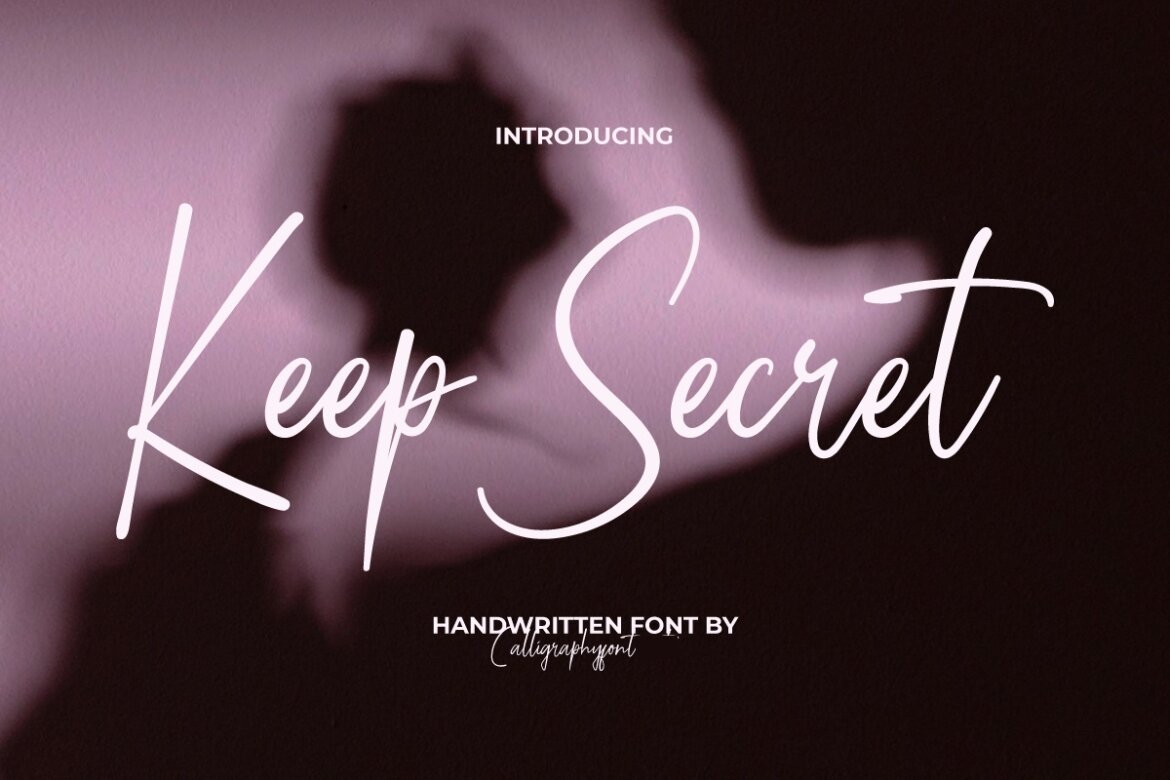 Keep Secret FREE Font | Deeezy