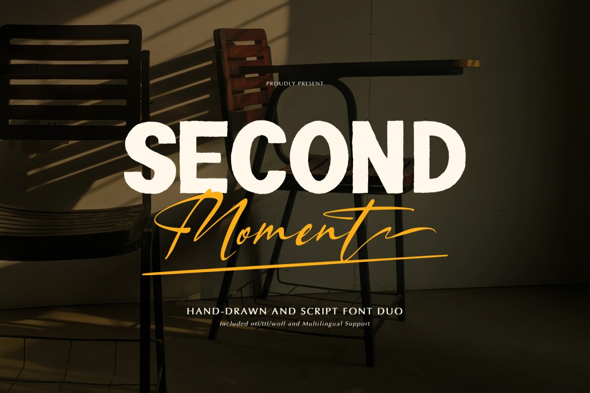 Second Moment | Hand Drawn Script Duo | Deeezy
