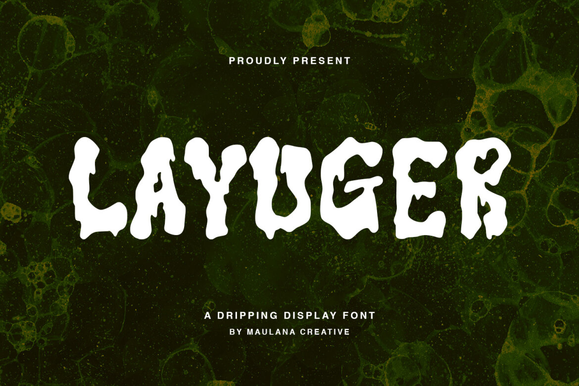 Layuger Horror Dripping Display Font | Deeezy
