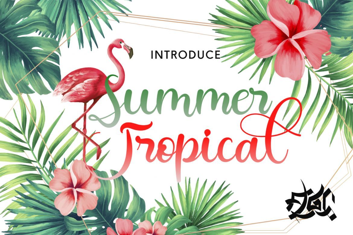 Summer Tropical Script | Deeezy