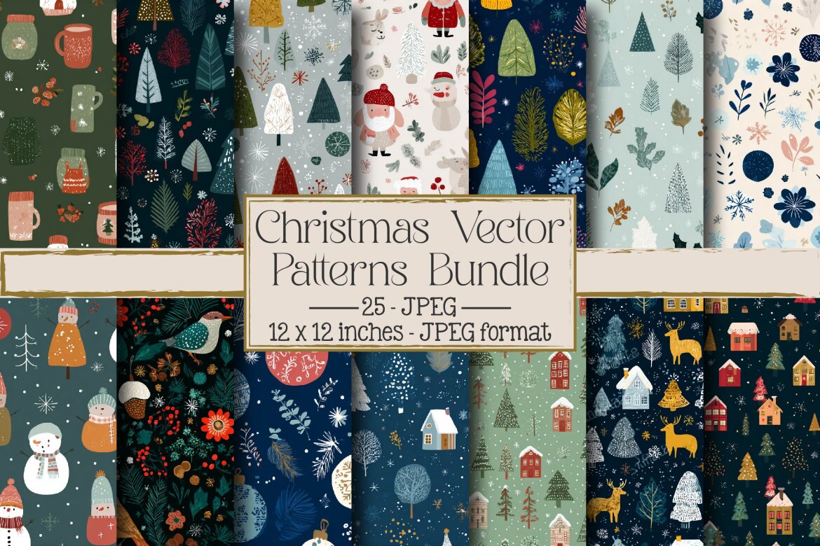 Free Christmas Patterns | Deeezy