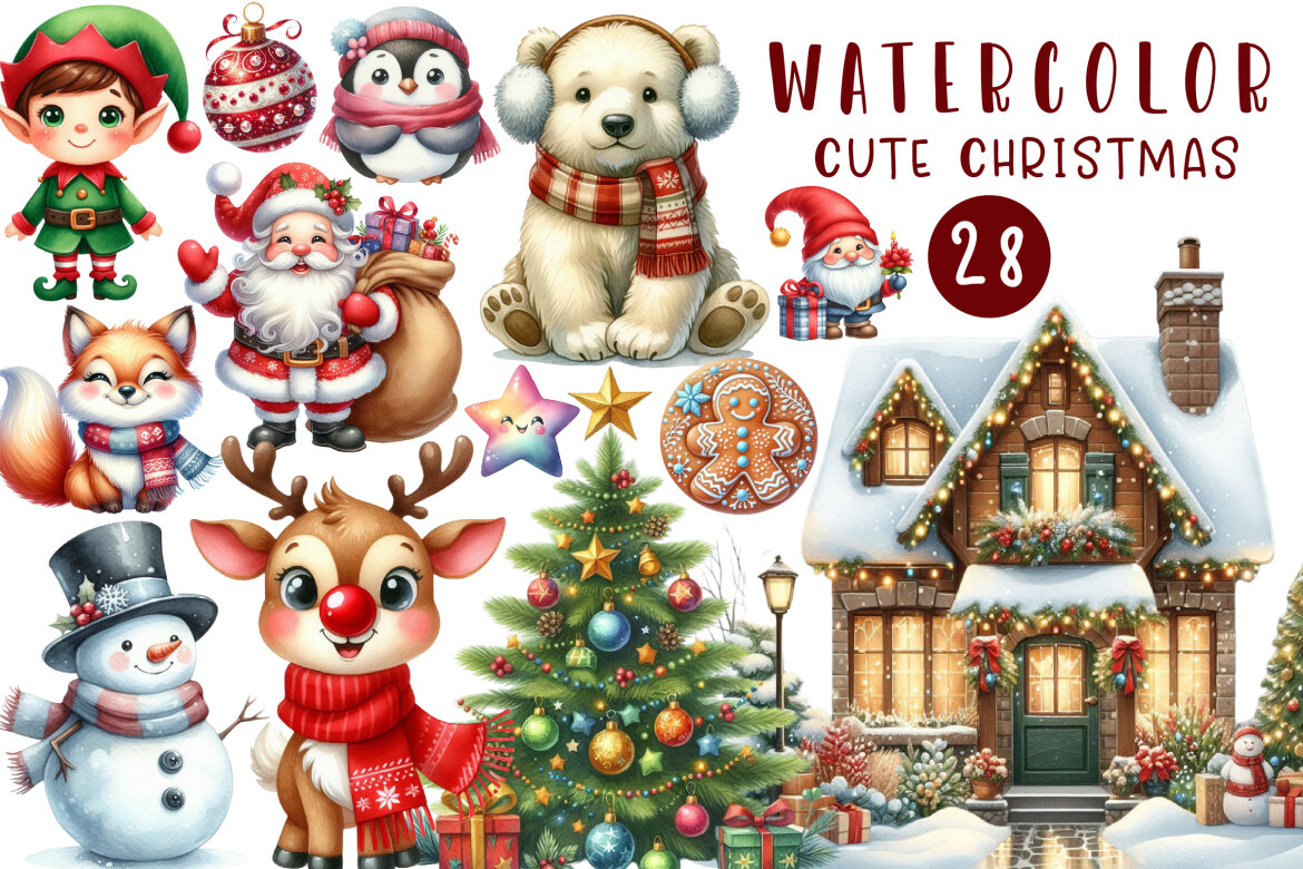 Cute Christmas Clipart | Deeezy