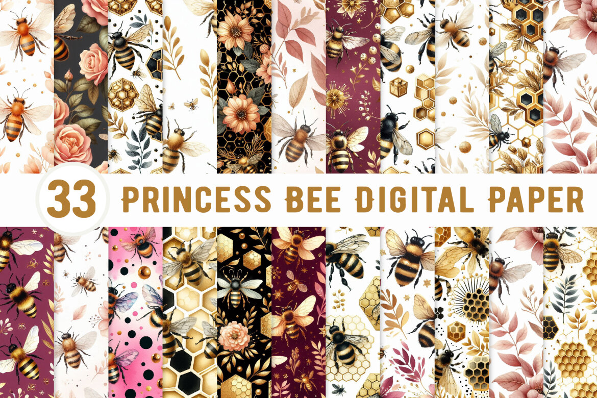 Princess Bee Digital Paper | Deeezy