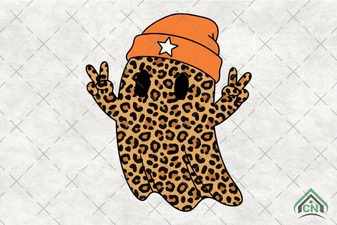Leopard Ghost Halloween Spooky PNG | Deeezy