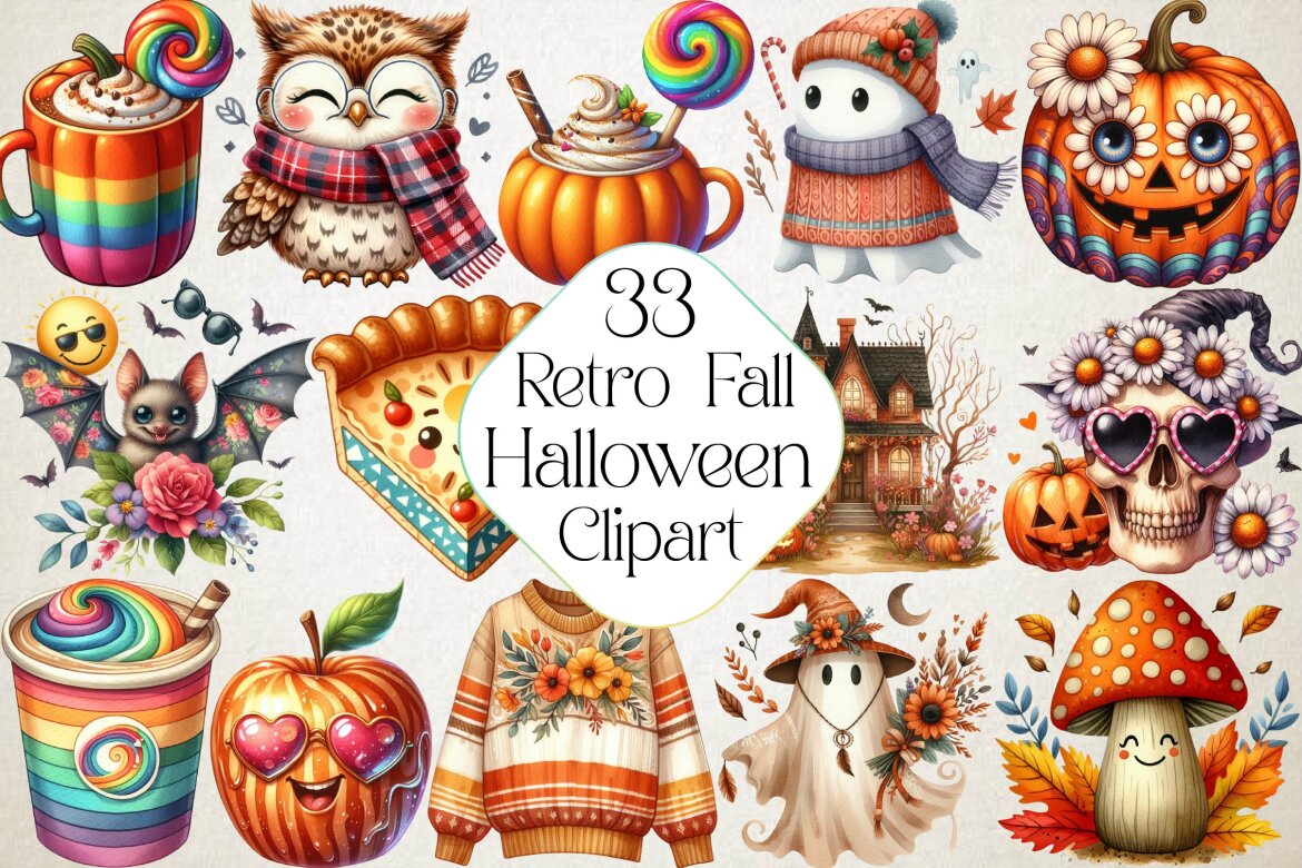 Retro Fall Png, Fall, Halloween | Deeezy