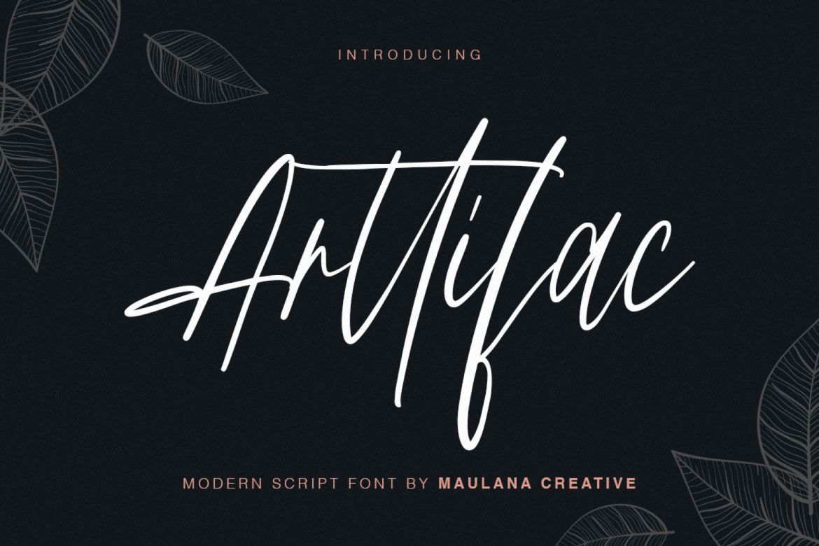 Arttifac - Modern Script Font | Deeezy