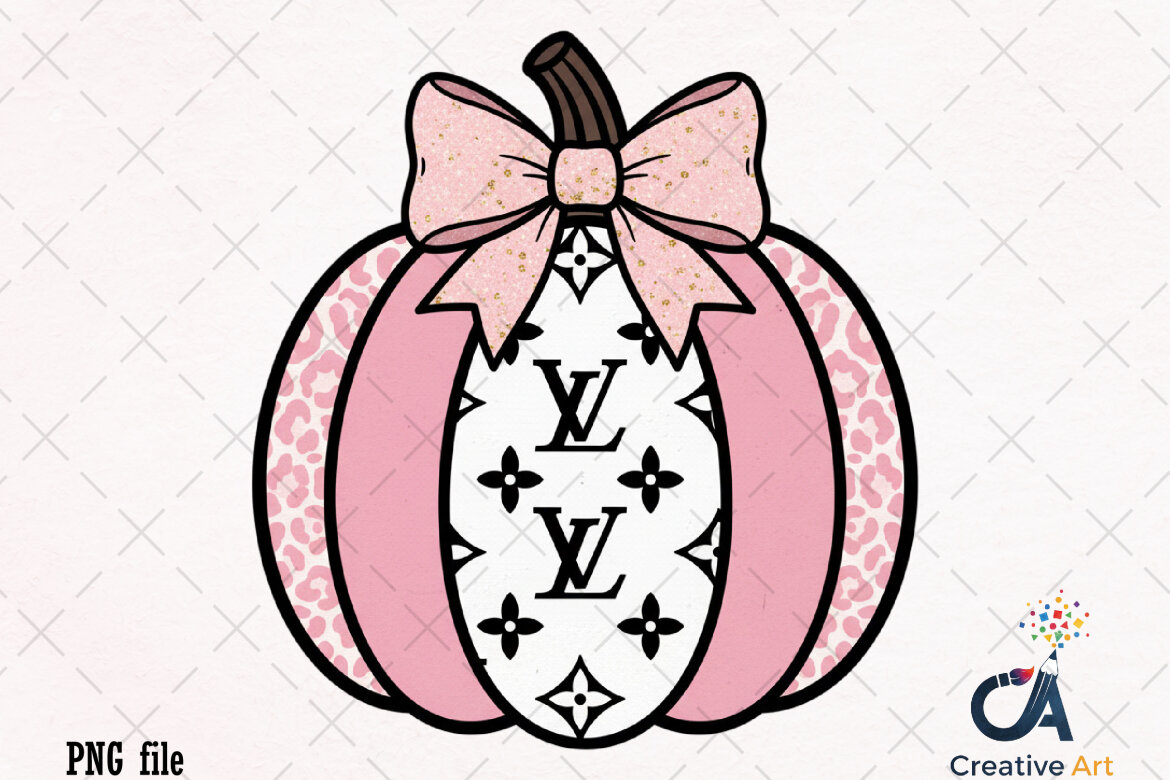 Checkered Pumpkin With Bow PNG | Deeezy