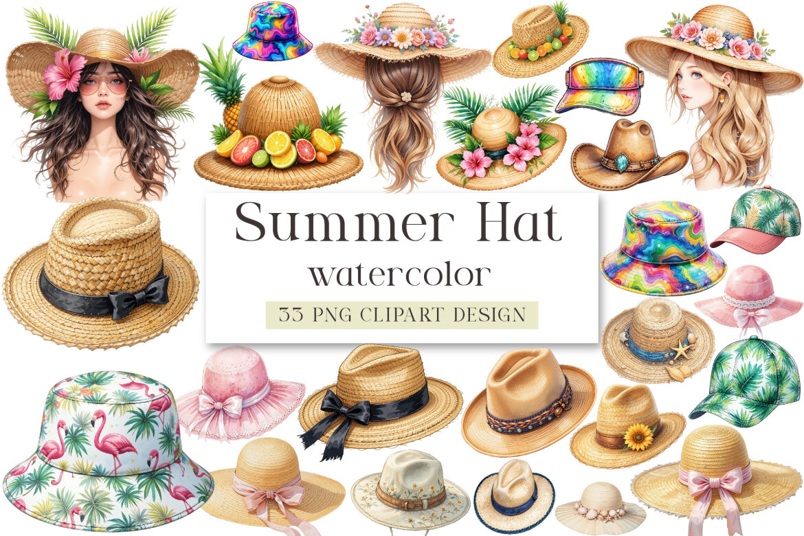 Summer Hat Clipart | Deeezy