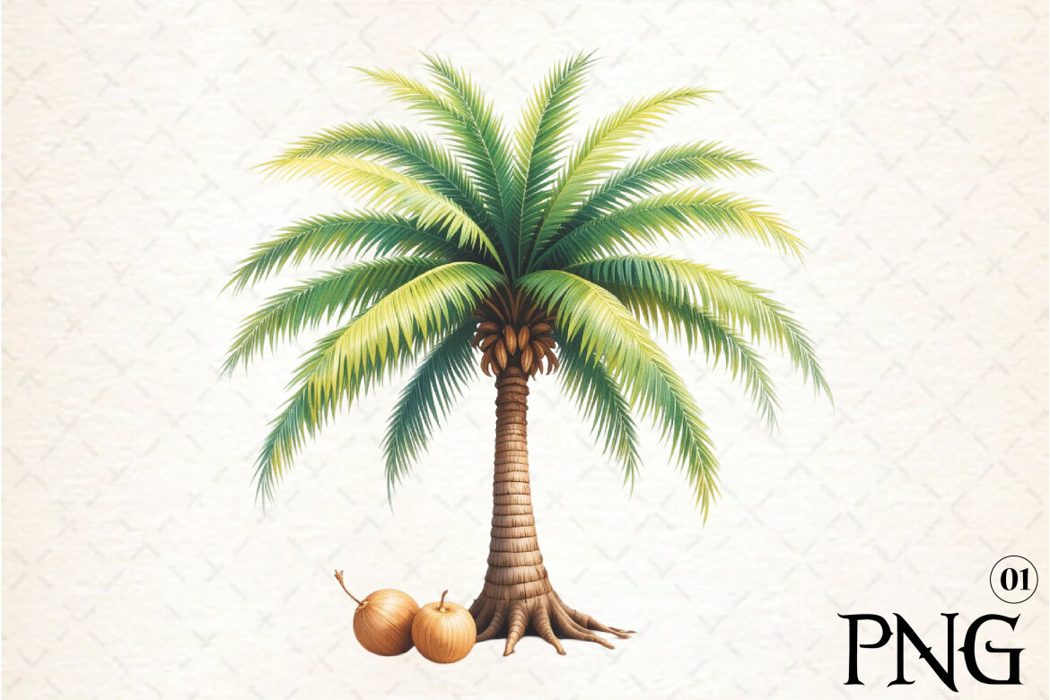 Summer Plame Tree Clipart PNG | Deeezy